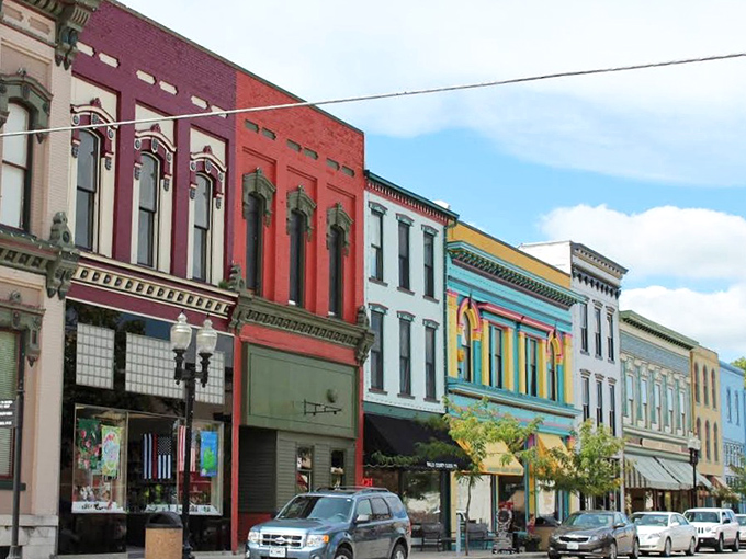 Main Street's rainbow of historic facades houses boutiques, cafes, and galleries&mdash;architectural eye candy that makes window shopping an attraction in itself.