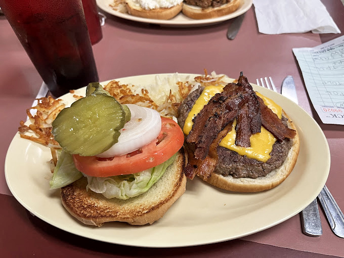 A burger that doesn't need Instagram filters&mdash;just honest ingredients stacked high enough to make you wonder how to approach the first bite. 