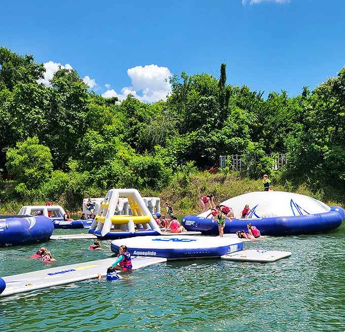 Aquatic joy in its purest form. The blue and white playground transforms ordinary summer days into extraordinary childhood adventures.