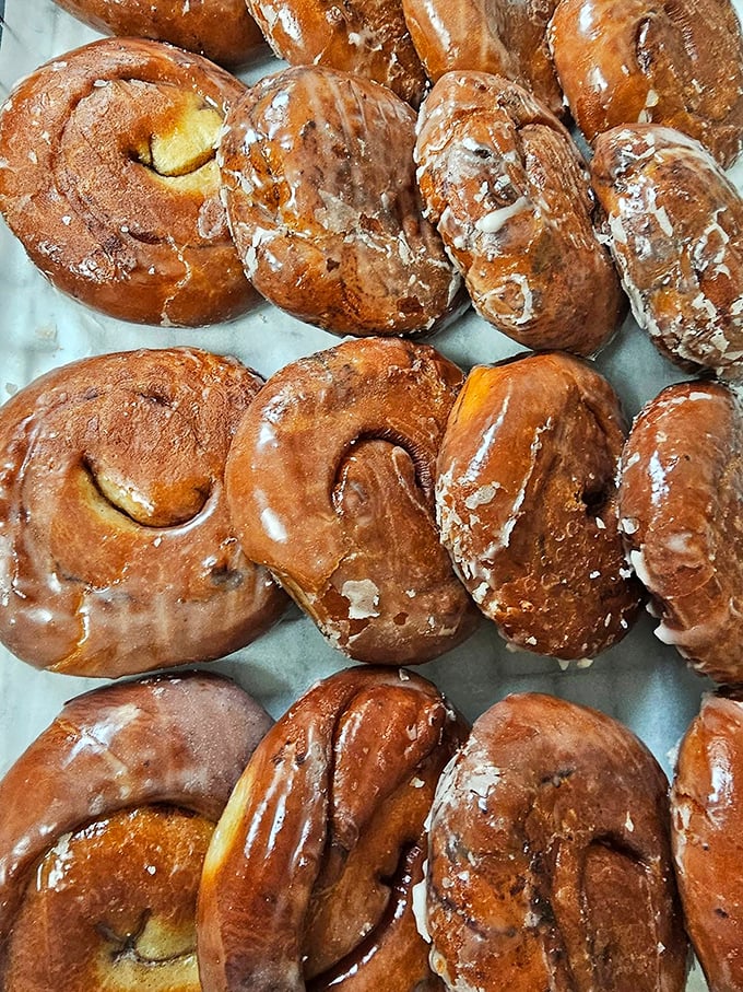 Cinnamon rolls with attitude. These aren't your airport food court rolls &ndash; these are the real deal, with glaze that means business.