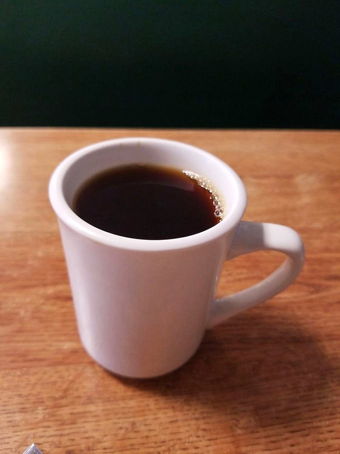 Simple white mug, dark coffee&mdash;the fuel that's launched a thousand conversations and solved at least as many of life's little problems.