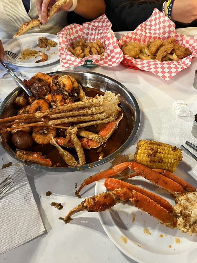 When you can't decide between land and sea, this combo platter steps in like a culinary United Nations to broker delicious peace.