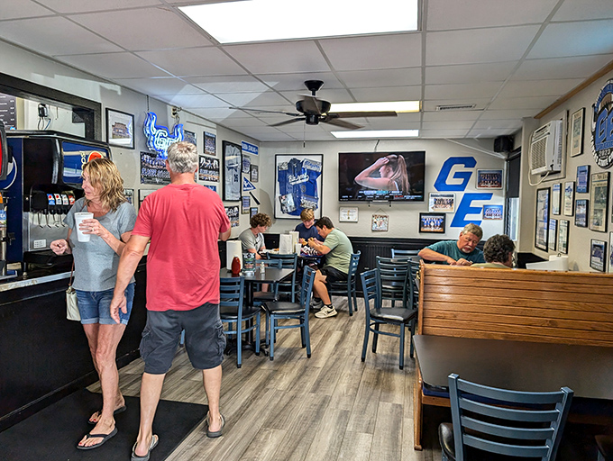 Regular customers navigate the familiar space with the confidence of homeowners, a restaurant where everybody might not know your name, but they'll remember your order.