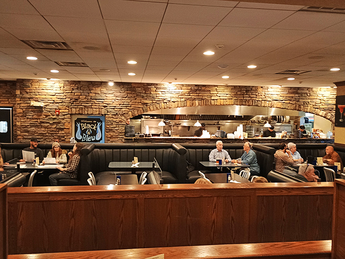 Where friendships deepen over shared plates and the stone arch kitchen view serves as a portal to culinary entertainment.