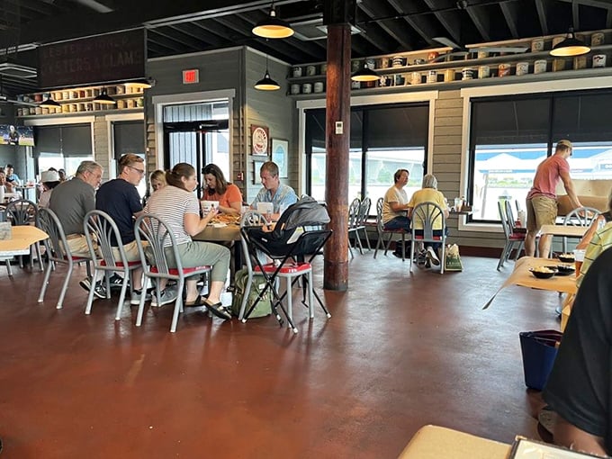 Where strangers become friends over shared seafood platters. Nothing builds community quite like the communal struggle with crab mallets.