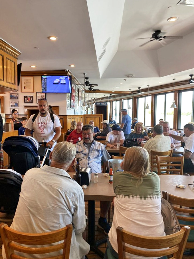 Where regulars and first-timers unite in the universal language of "pass the tartar sauce" and "yes, I'll have another."