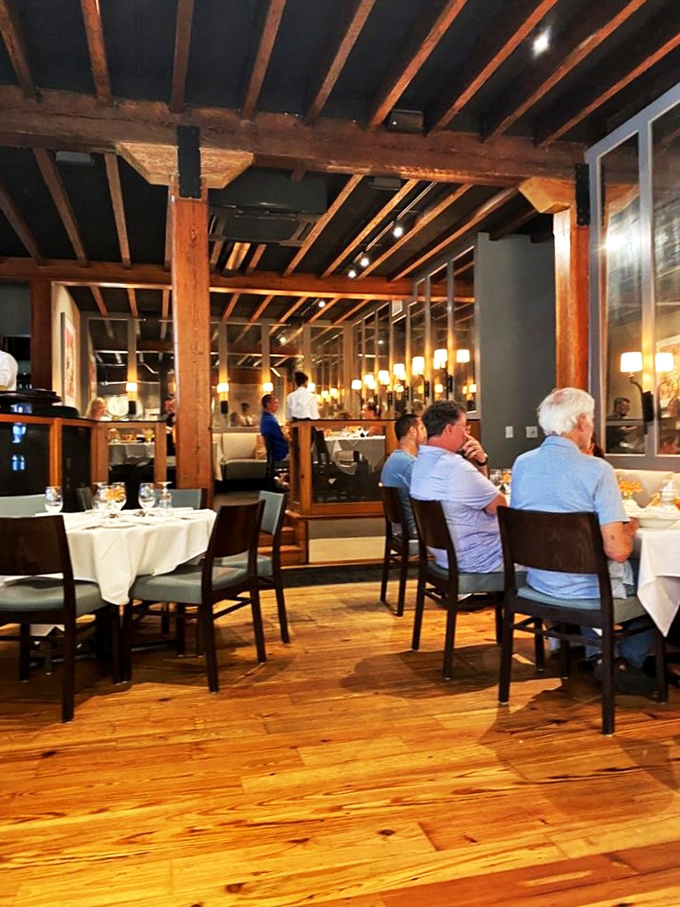 The quiet hum of conversation fills the dining room as patrons experience what might be the happiest form of silence&mdash;the one that follows an exceptional bite.