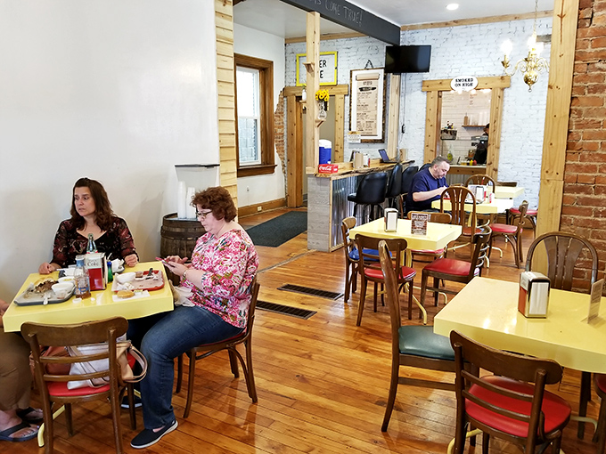 The universal language of barbecue brings people together. That look of concentration? It's the face of someone having a serious food moment.