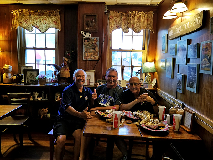 Rustic picnic tables that have witnessed countless food epiphanies. Where strangers become friends over shared sauce recommendations.