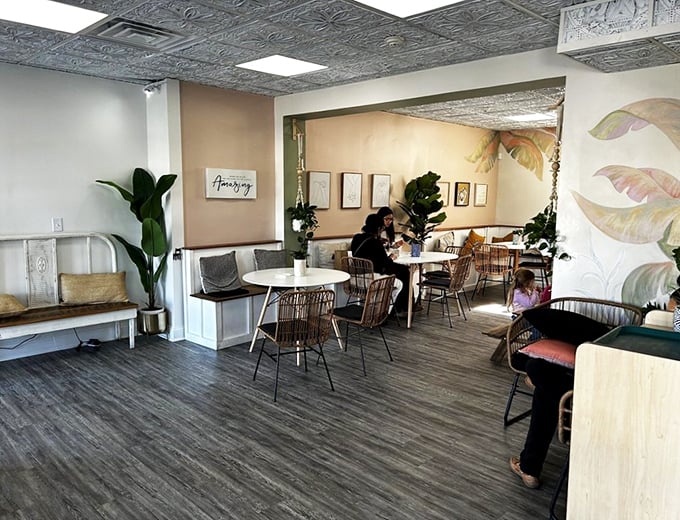 A space designed for lingering conversations and spontaneous friendships. The pressed tin ceiling has heard countless "You have to try this!" exclamations.