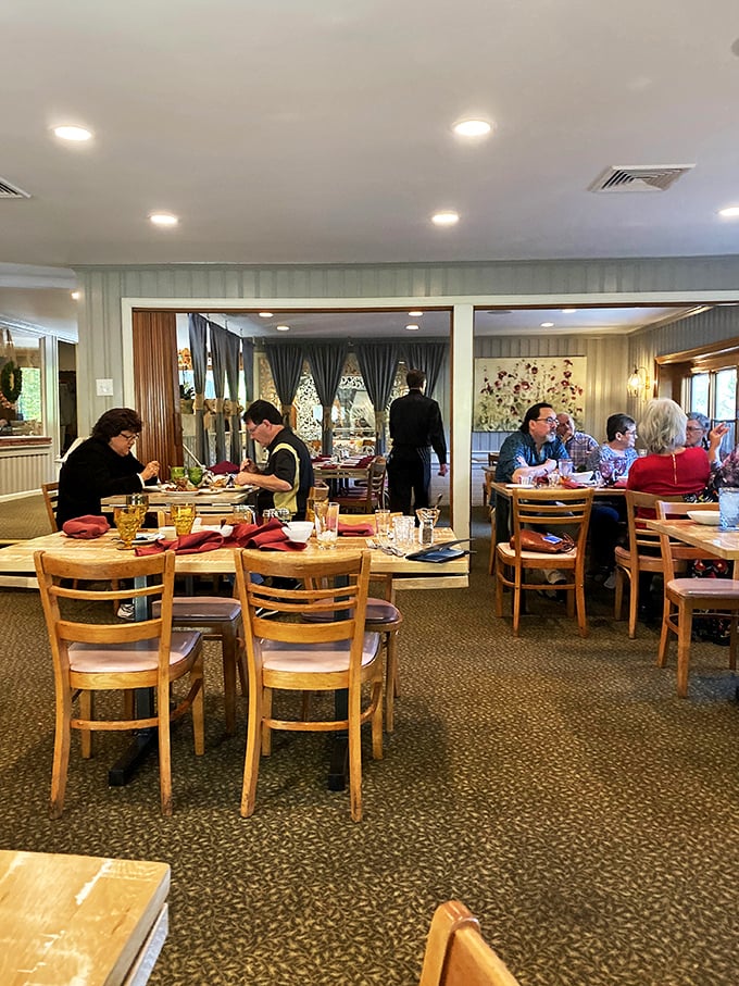 Where strangers become friends over shared appreciation of exceptional food. Notice how nobody's looking at their phones? That's the Hollyhock effect.
