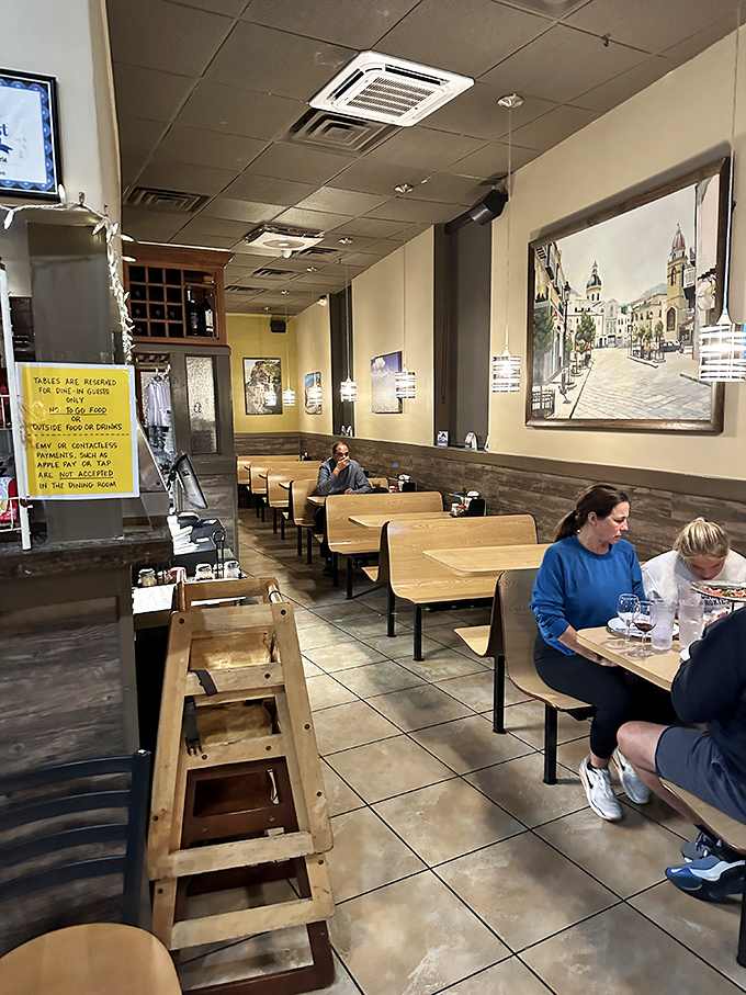 Even during quieter hours, Mary Angela's maintains that neighborhood joint energy where conversations flow as freely as the wine.