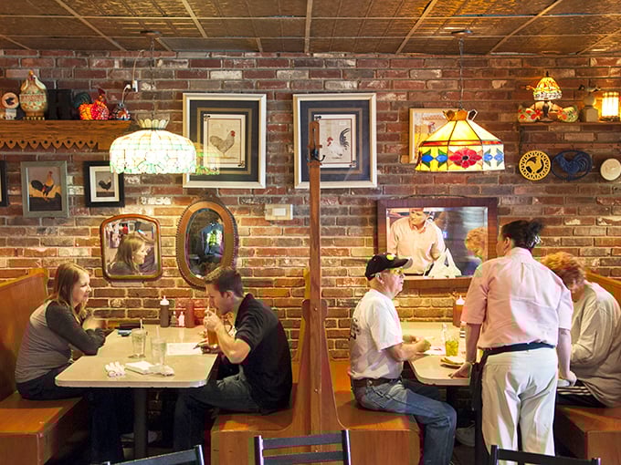 Where strangers become neighbors over shared chicken enthusiasm. These tables have witnessed more St. Louis memories than the Arch itself.