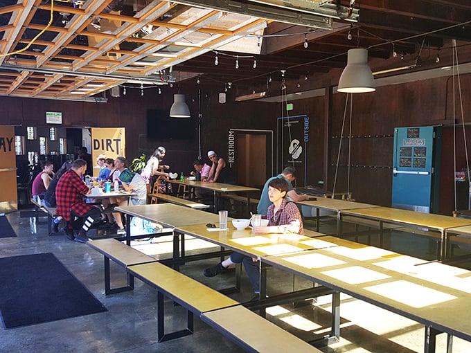 Communal tables where strangers become friends, united by the universal language of "mmmmm" and "you've got to try this."