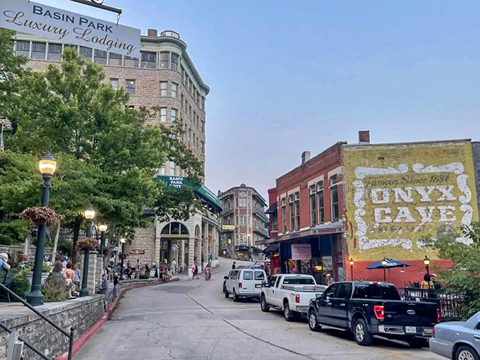 Downtown Eureka Springs: where Victorian architecture meets Ozark charm, and every building looks like it has stories to tell.