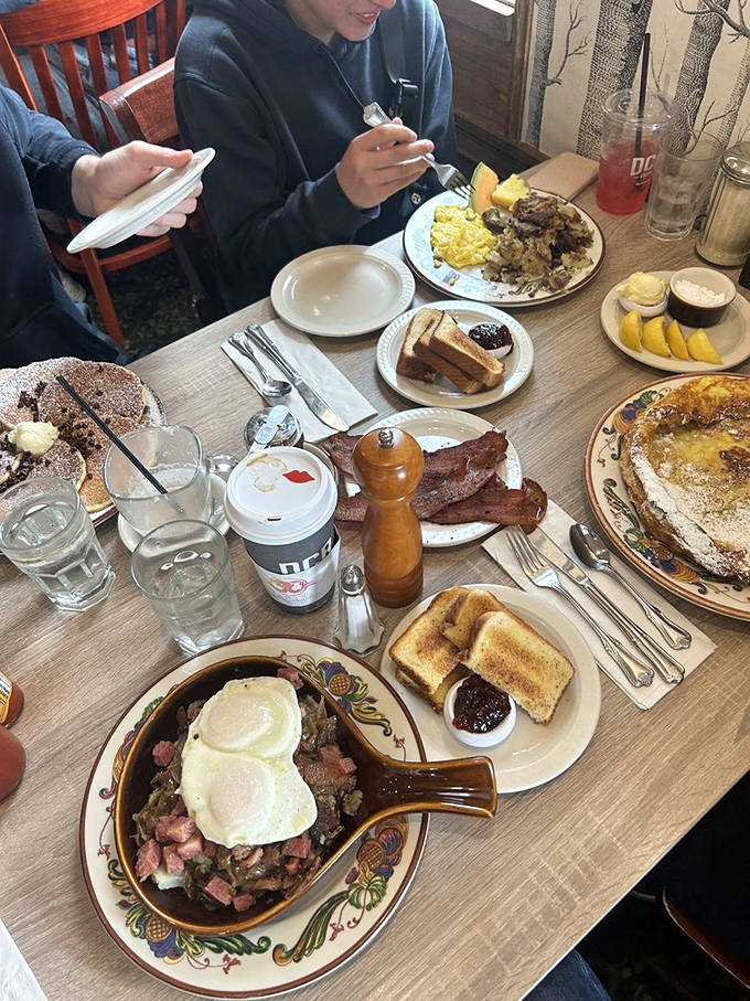 When your table looks like this, you know you've made excellent life choices. Breakfast democracy at its finest.