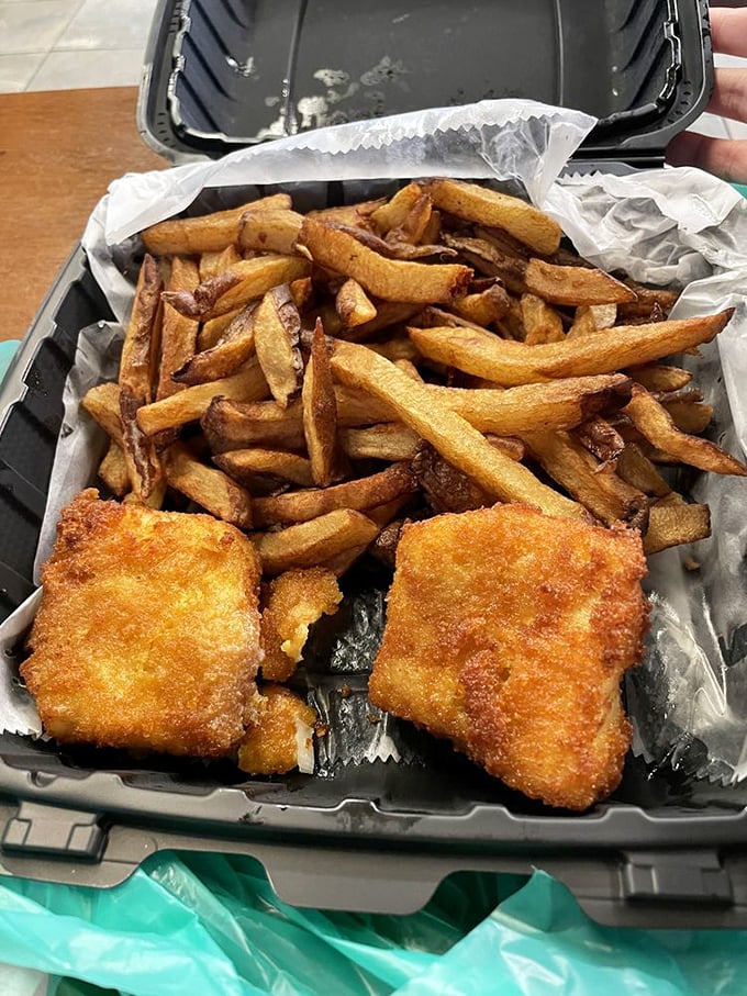 Golden-fried fish and hand-cut fries &ndash; proof that Chaps' talents extend beyond beef into the crispy, golden realm of deep-fried delights.