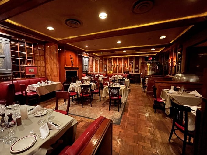 Dining rooms that whisper of decades past, when dinner was an event and nobody was counting carbs or photographing their food.