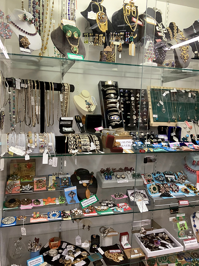 Jewelry that tells stories of proms, weddings, and fancy nights out. Those rhinestones have witnessed some serious dance moves.