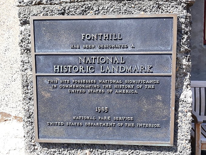 Official proof that this isn't just any roadside oddity – it's a National Historic Landmark that earned its plaque the hard way.