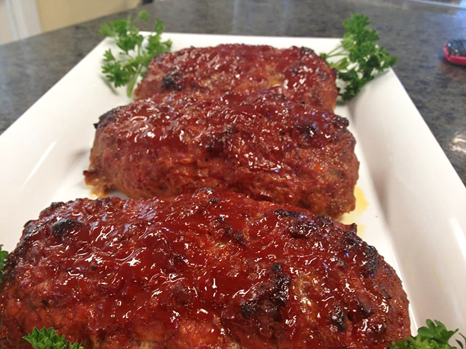 Meatloaf that would make your mother both jealous and proud. Glistening with tangy glaze and flanked by fresh parsley&mdash;comfort food dressed for success.