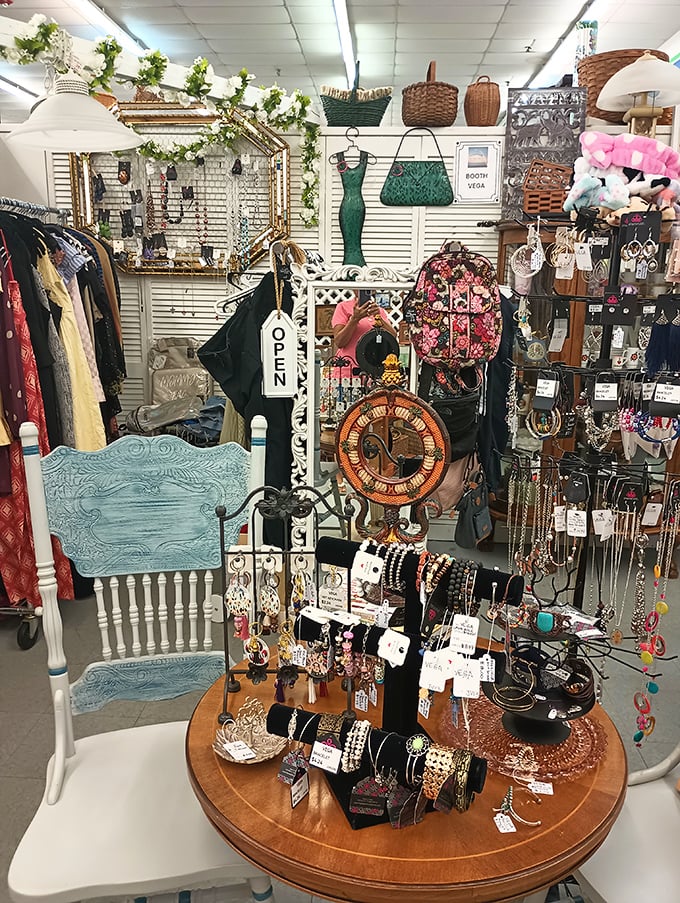 Jewelry that tells stories spanning decades. That turquoise piece might have witnessed disco, grunge, and everything in between.