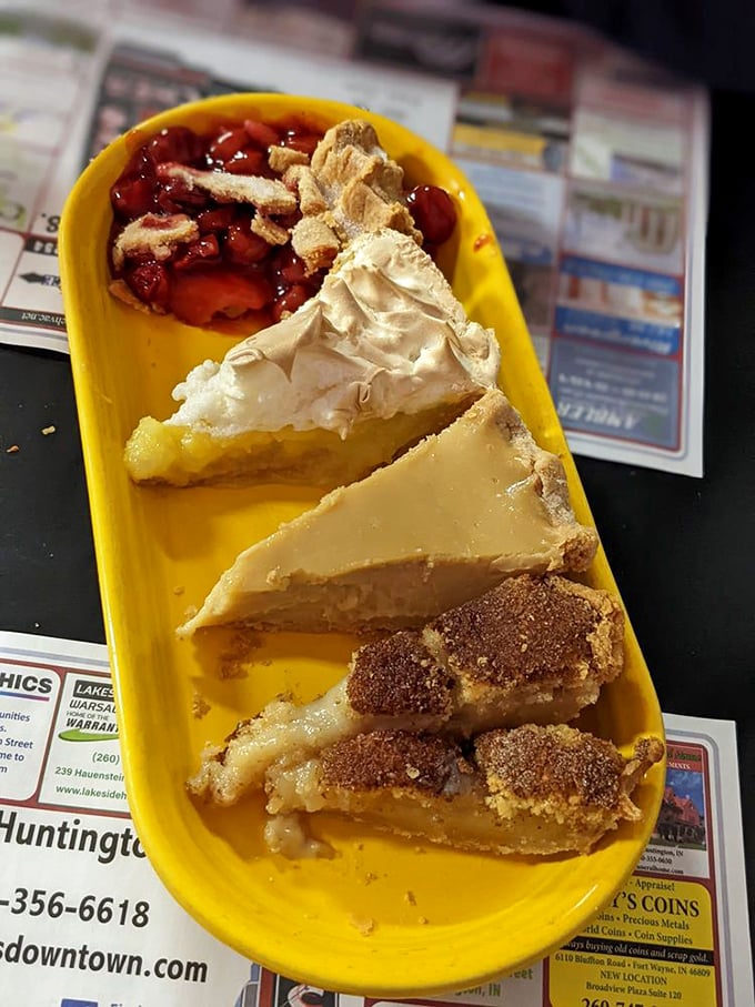 The dessert sampler that makes you consider ordering pie first next time. Life is uncertain, but Nick's fruit pies are a sure thing.
