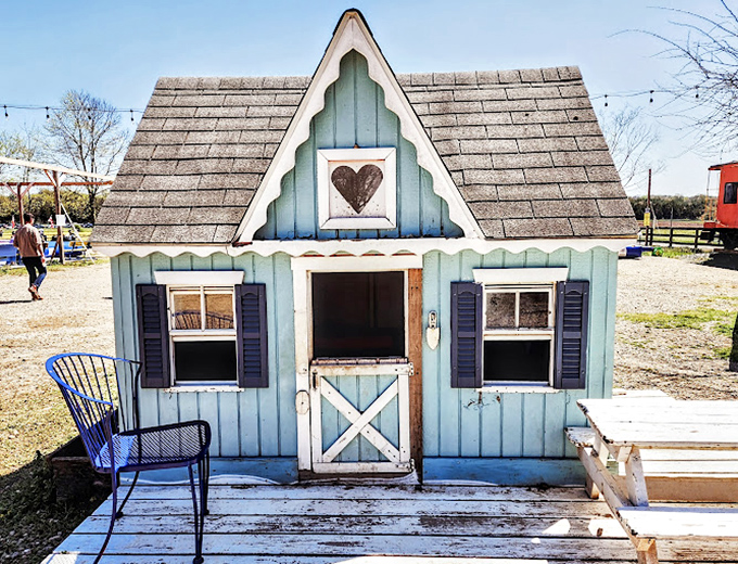 This storybook playhouse looks like it was plucked straight from a fairy tale. Hansel and Gretel would approve&mdash;minus the candy and wicked witch.