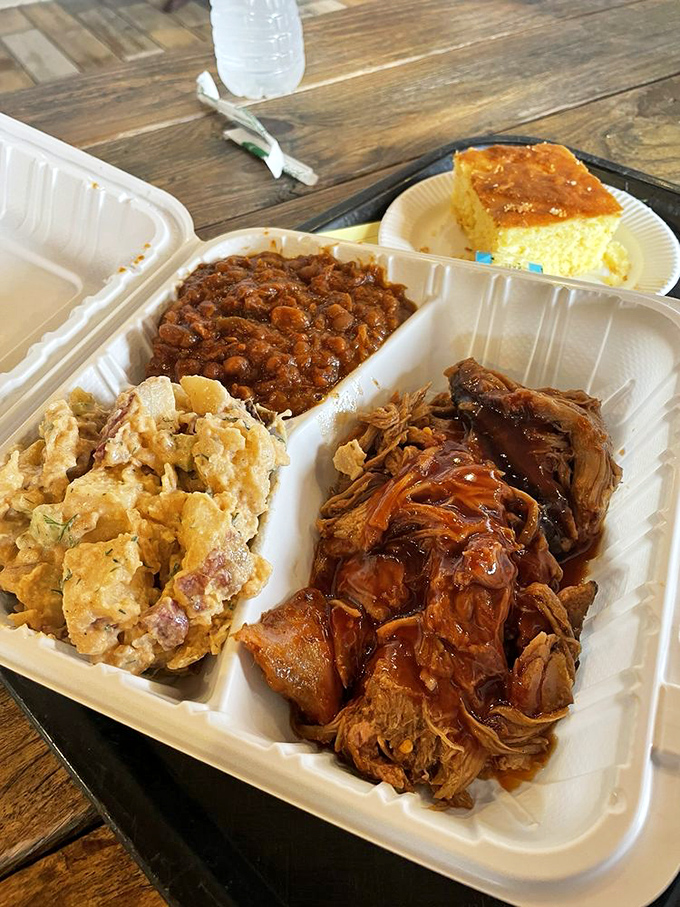 Potato salad with personality and baked beans that have clearly been simmering with purpose &ndash; sides that refuse to be sidelined.
