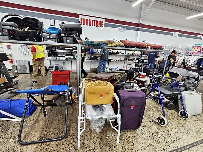 Walking through the accessories section feels like exploring your eccentric aunt's attic&mdash;if she collected treasures from around the world.