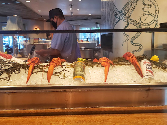 The outdoor space transforms Atlanta's urban landscape into a coastal getaway where conversations flow as easily as the cocktails.