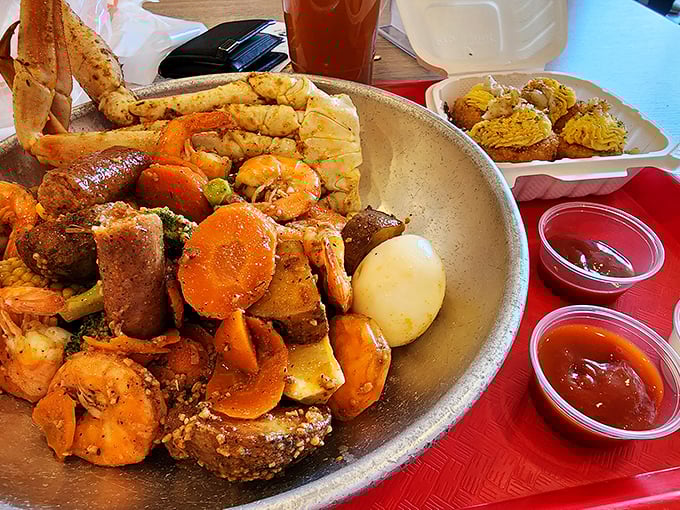 This seafood boil is the aquatic equivalent of a family reunion &ndash; everyone's invited, personalities clash deliciously, and nobody leaves hungry.