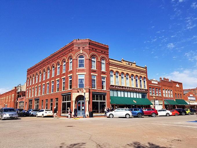 The corner of Division and Oklahoma Avenue&mdash;where brick buildings have witnessed more history than your high school textbook ever covered.