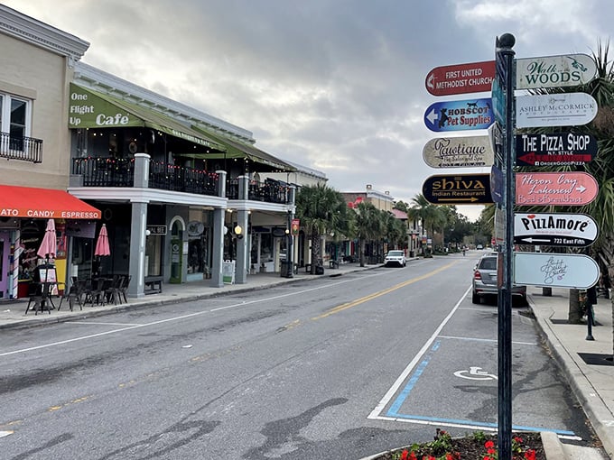 One Flight Up Caf&eacute; isn't just a name&mdash;it's where you'll find yourself ascending to breakfast heaven while overlooking the town below.