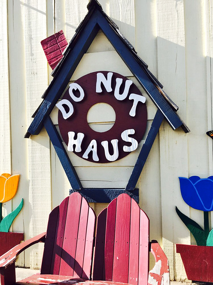 Not all houses are created equal. This charming wooden donut sign has likely appeared in more vacation photos than many of Colorado's natural wonders.