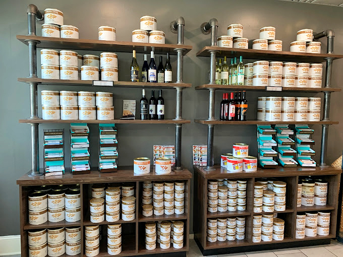 The Virginia Diner's famous peanut products, stacked like treasure. These aren't just souvenirs&mdash;they're edible memories you can take home.