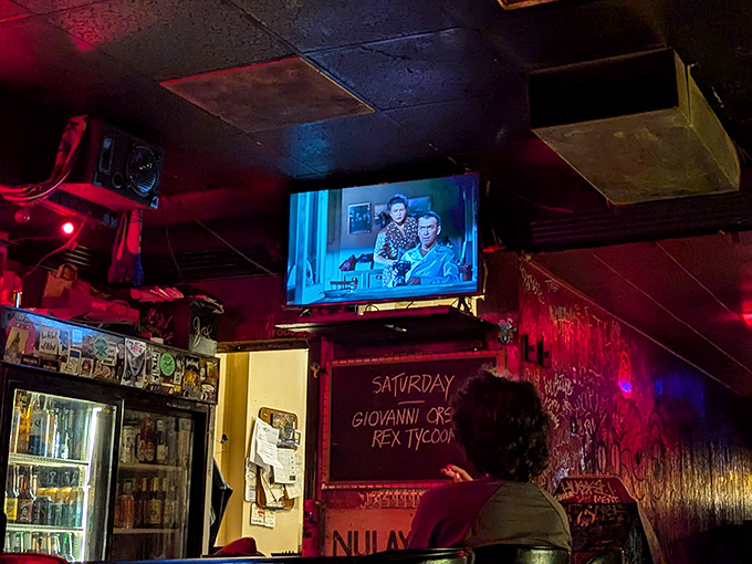 Where else can you debate Pittsburgh sports while bathed in red light with strangers who'll become friends by last call? That TV's seen more emotional rollercoasters than daytime soap operas.