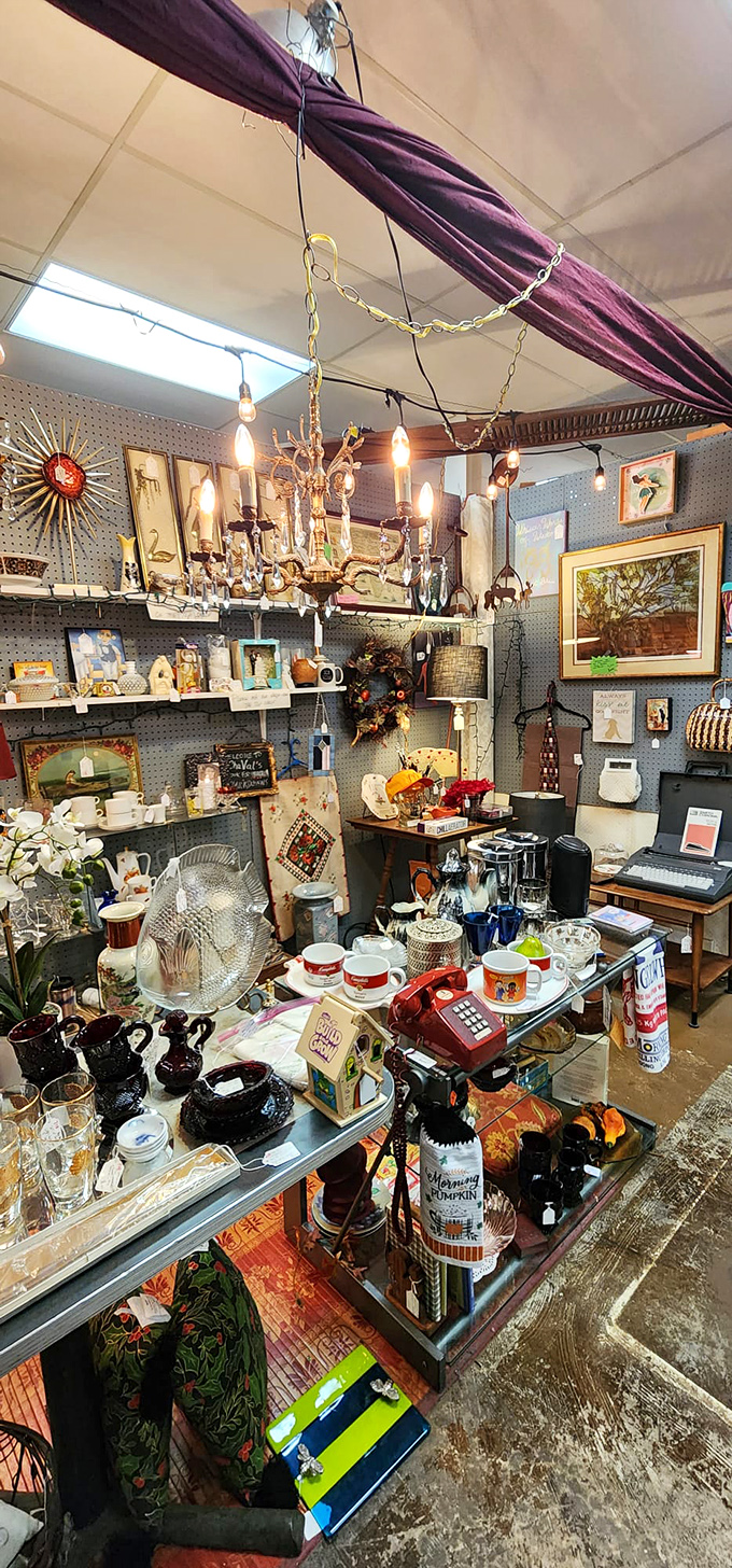 That chandelier has probably illuminated more interesting conversations than most people have had in a lifetime.