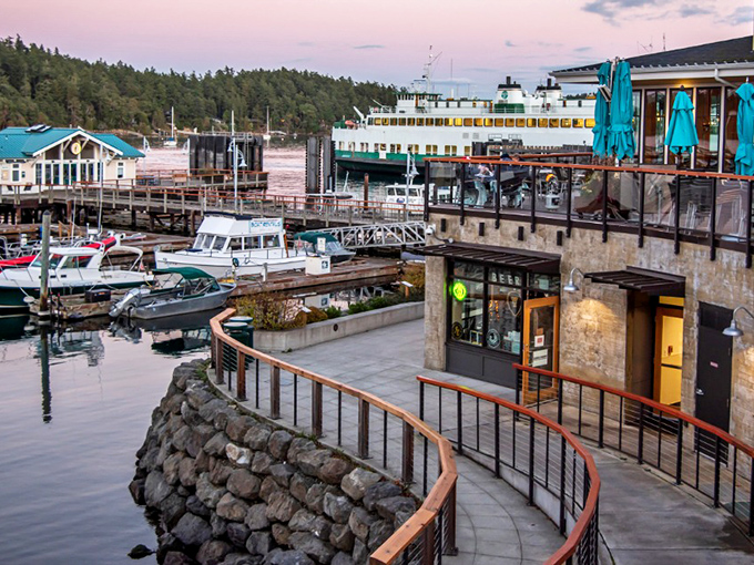 Friday Harbor's streets descend toward the water like they can't wait to reach the shore. Who could blame them?