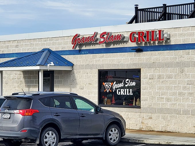 This unassuming building houses steaks that hit it out of the park every time. The name doesn't lie.