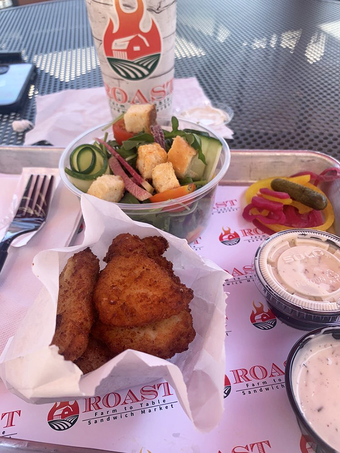 These aren't just chicken tenders &ndash; they're golden-brown happiness sticks with a side of nostalgia that pairs perfectly with grown-up taste buds.