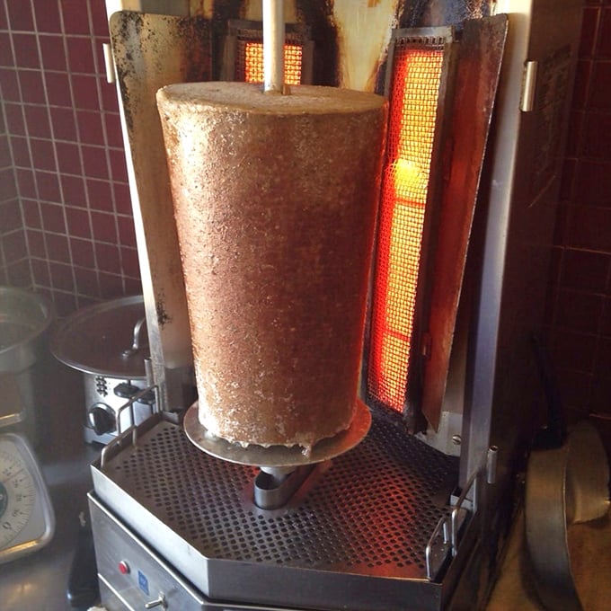 The vertical rotisserie&mdash;hypnotic in its rotation, magical in its results. Like watching Michelangelo chip away at marble.