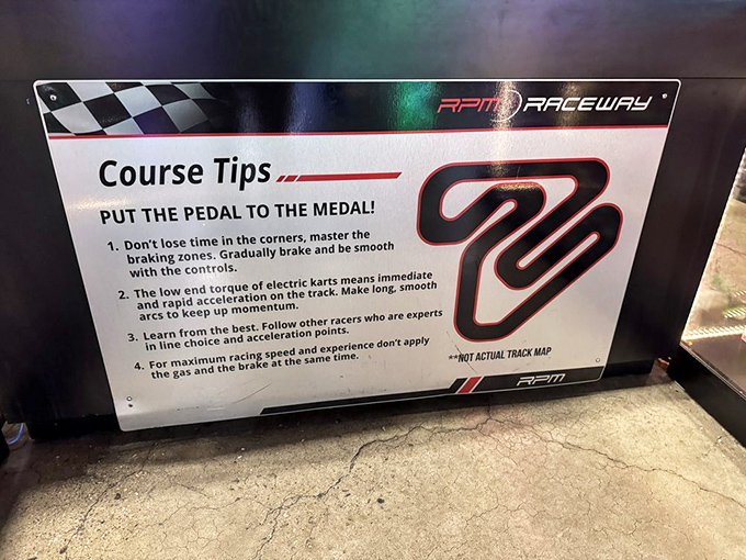 Course tips for novices: a gentle reminder that watching NASCAR doesn't automatically transfer those skills to your own driving abilities.