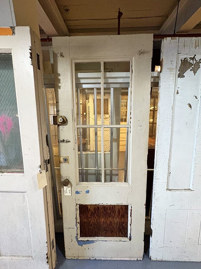 Architectural salvage at its finest&mdash;these weathered doors have witnessed thousands of comings and goings before landing at their new crossroads.