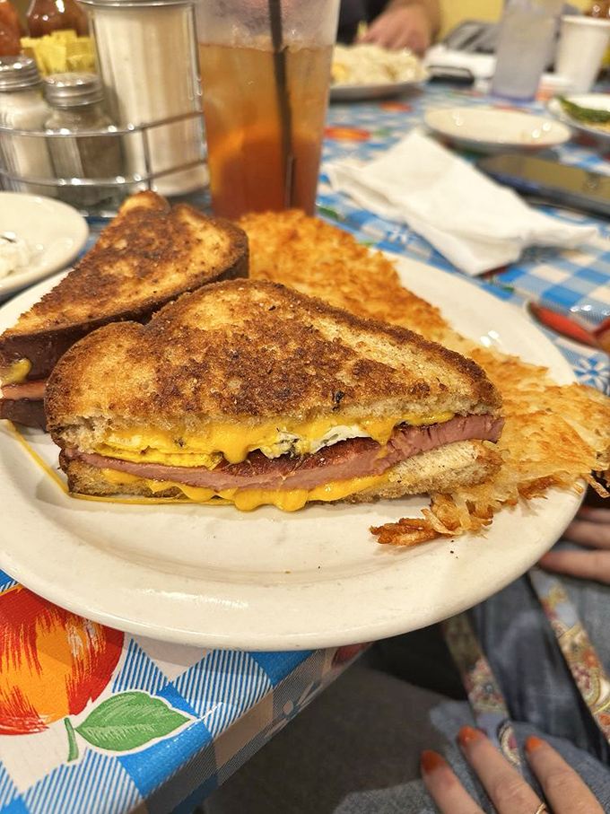 Not your average sandwich—this grilled masterpiece proves that simple ingredients become extraordinary in the right hands. Comfort on carbs.