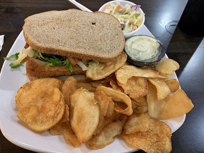 This sandwich isn't just lunch&mdash;it's a Delaware institution. Homemade chips that crunch louder than your thoughts about ordering seconds.