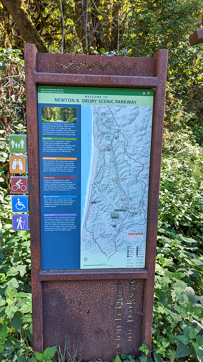 The park map: your treasure chart to natural wonders. X marks the spot where your Instagram followers will be jealous.