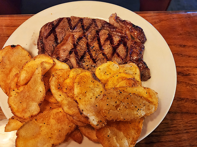 The steak-to-potato ratio here represents mathematical perfection. Whoever said "balance in all things" clearly ate at City Limits first.