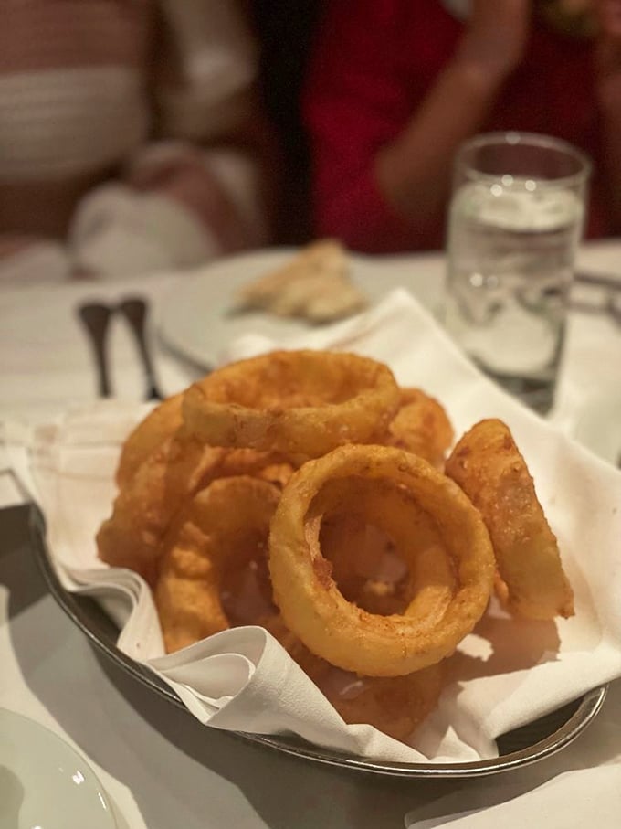 These aren't just onion rings&mdash;they're golden halos of crunch that deserve their own fan club and merchandise line.