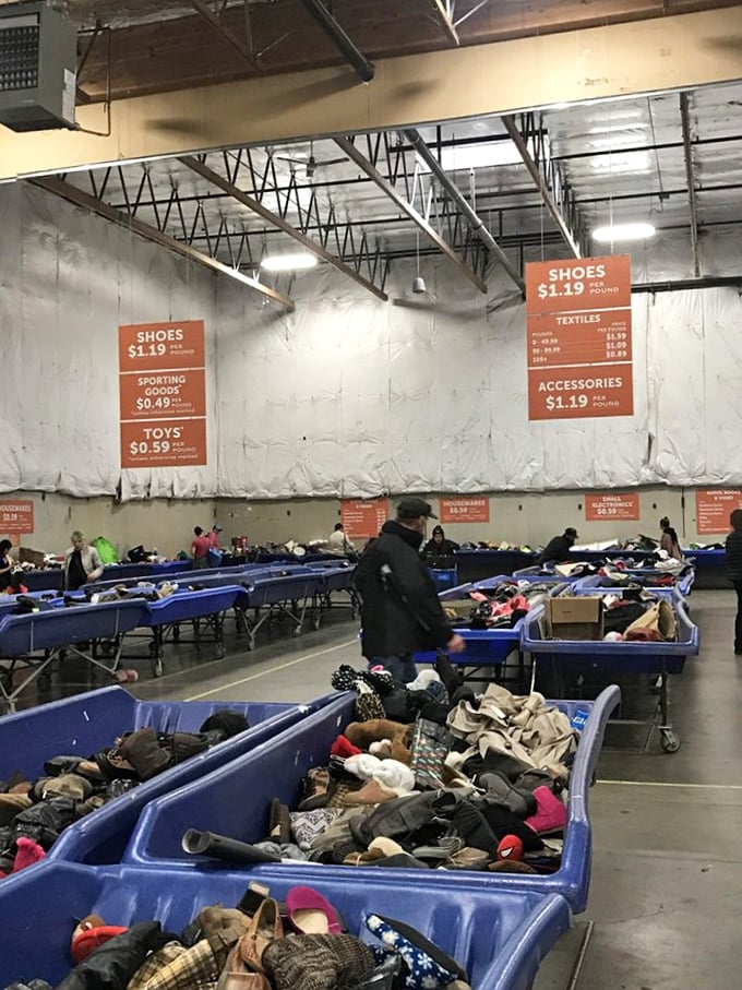 The pricing signs tell the tale: where else can you outfit yourself for less than the cost of a fancy coffee?